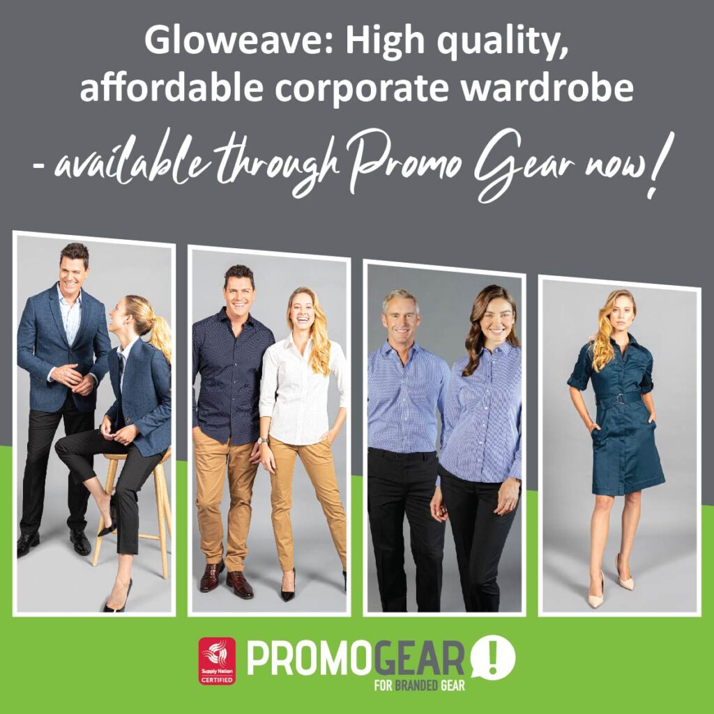 Gloweave Corporate Wardrobe Available Now - Promo Gear